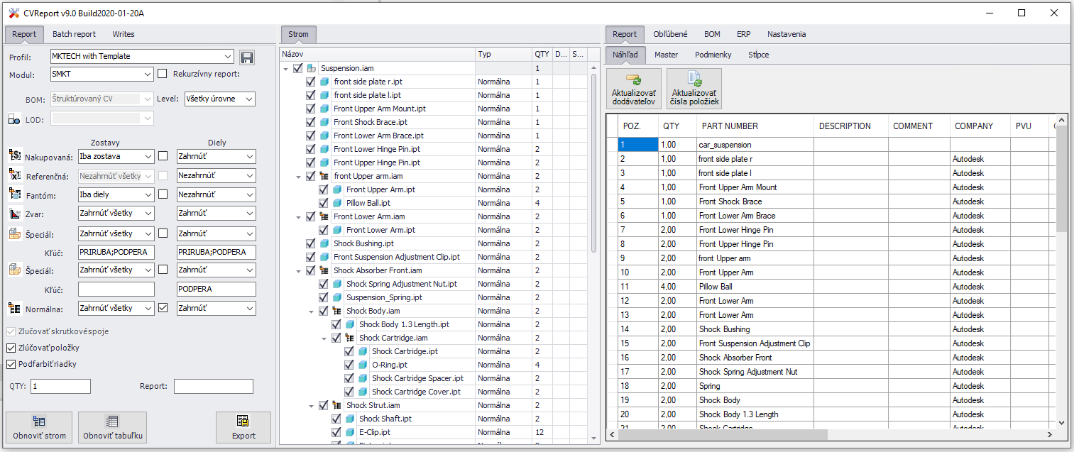 Creation of Autodesk INVENTOR addon for advanced reporting | lrop